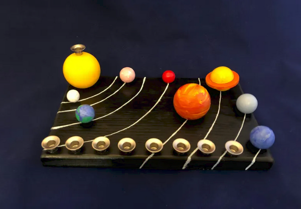 Menorah Kit, Wooden Solar System, Make Your Own - Kolbo Fine Judaica ...