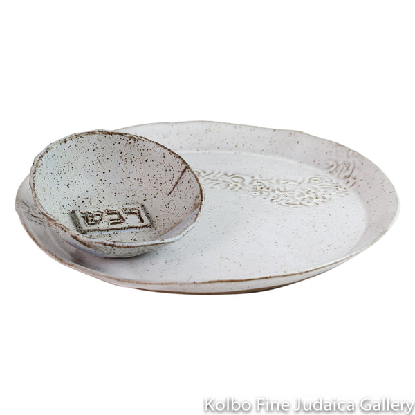 Honey and Apple Set, Hand Built High Fired Ceramic - Kolbo Fine Judaica ...
