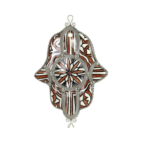 Hamsa, Ceramic with Sterling Silver Plate, Assorted Colors and Pattern ...