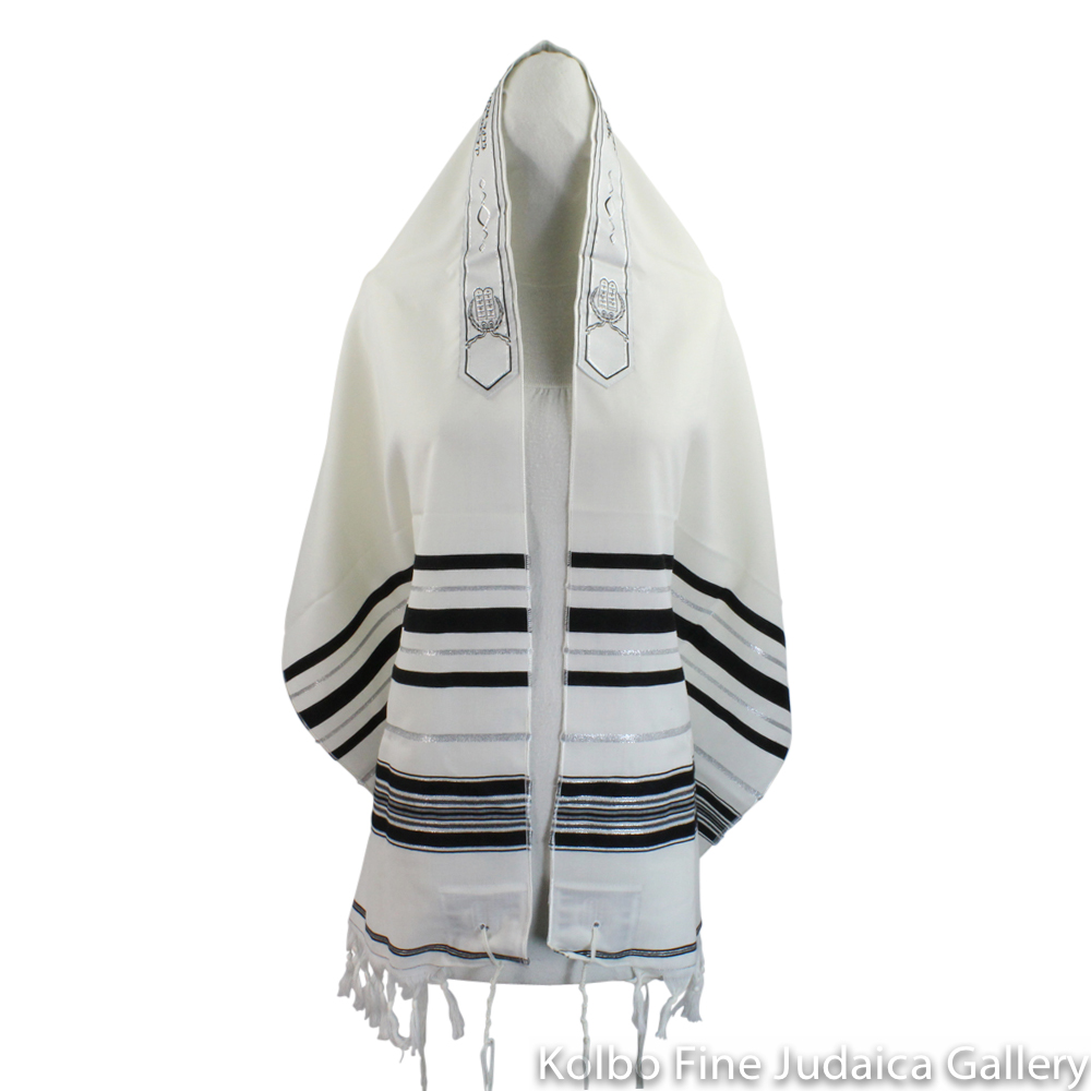 Tallit, Wool with Lurex - Kolbo Fine Judaica Gallery